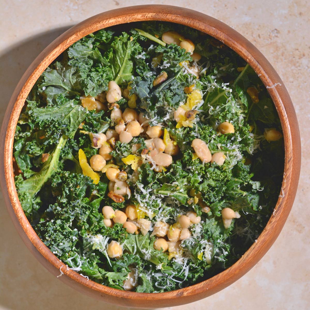 Lemon Kale Bean Salad
