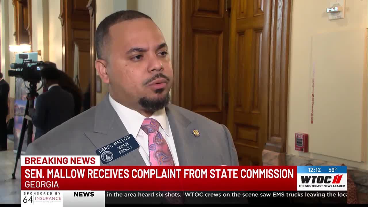 Senator Derek Mallow receives complaint from State Ethics Commission