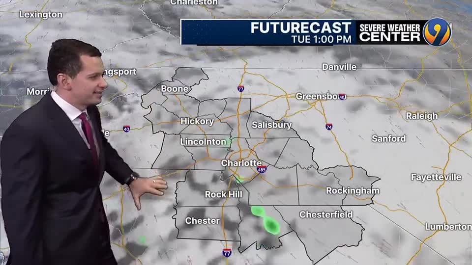 Monday afternoon forecast update with Meteorologist Joe Puma
