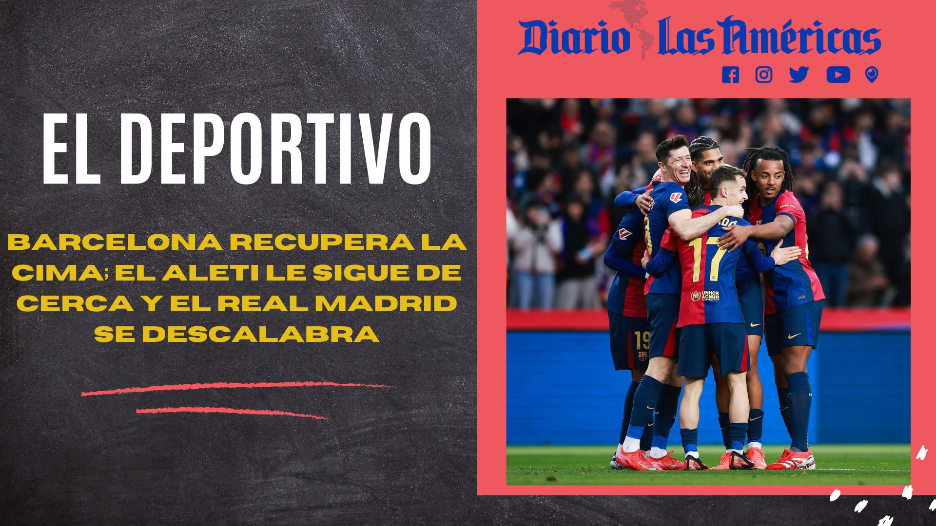 Barcelona recupera la cima; el Aleti le sigue de cerca y el Real Madrid ...