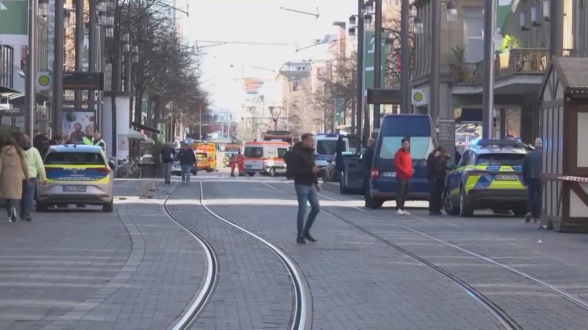 At least 2 dead after car rammed into crowd in German city of Mannheim