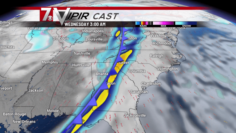 Heavy rain, isolated thunderstorms expected early Wed. morning