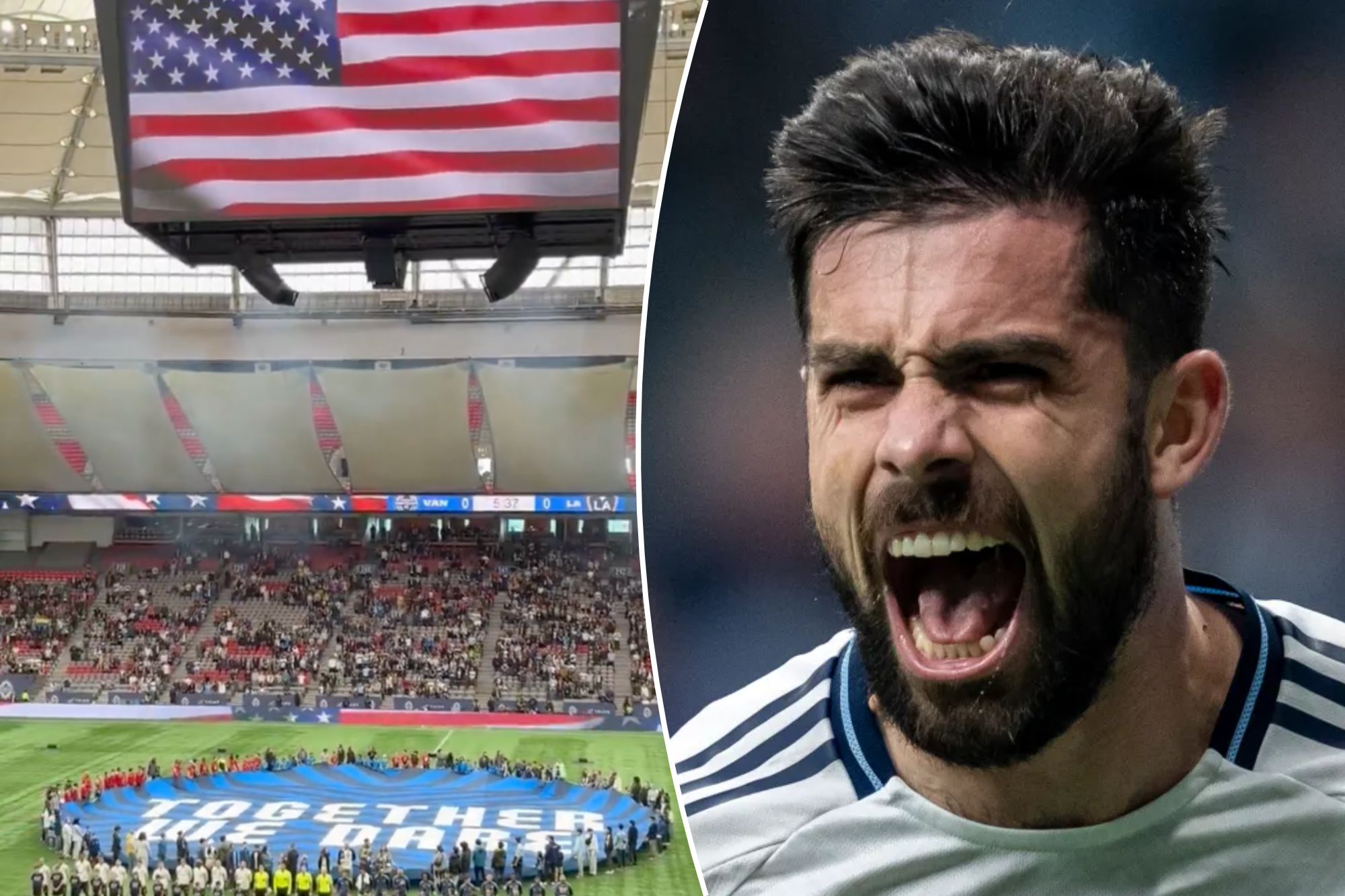 Vancouver Whitecaps fans boo US national anthem during MLS game as ...
