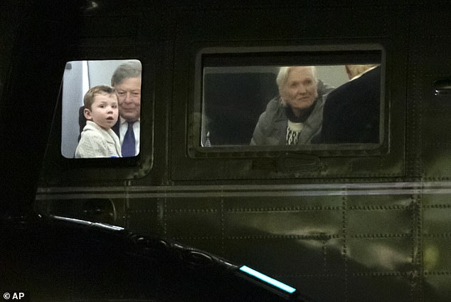 Elon Musk's mother Maye and son X get free ride back to DC with Trump