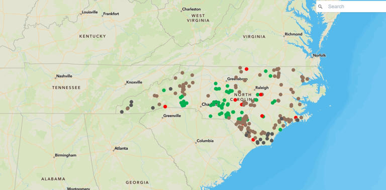 North and South Carolina Wildfire Map Shows Where Fires Could Spread