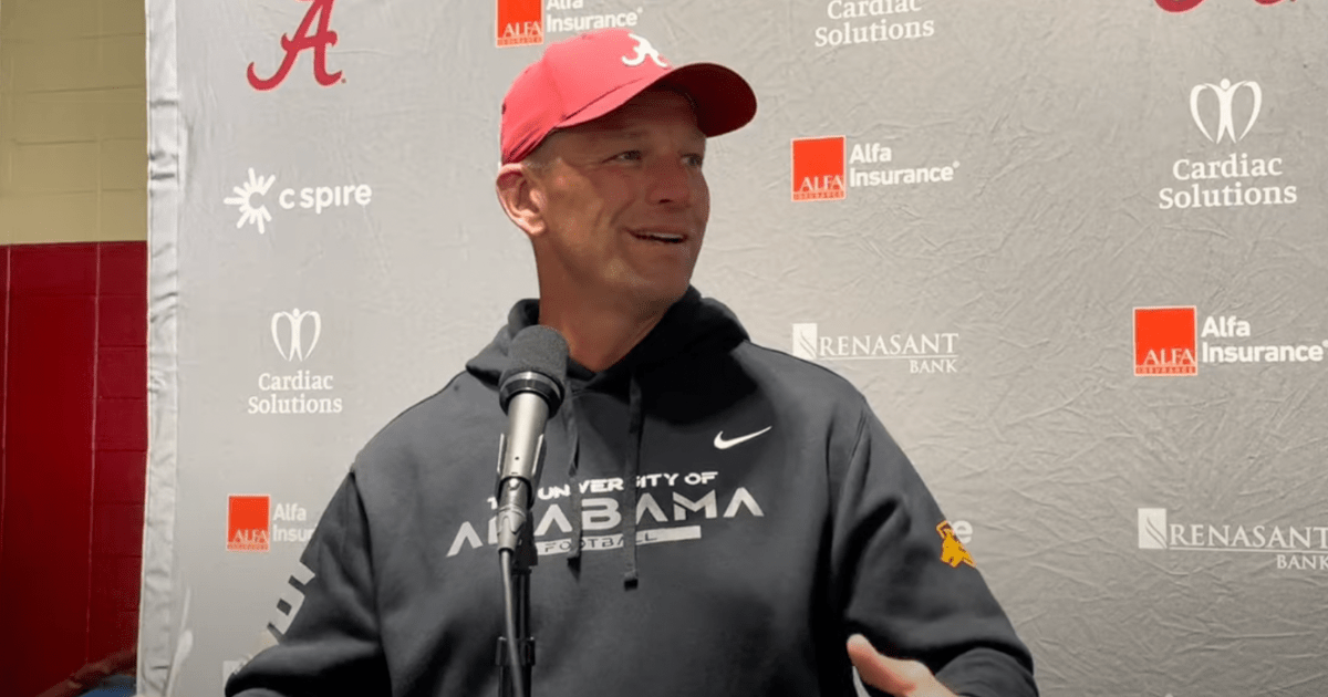 Everything Kalen DeBoer said after Alabama’s first spring practice