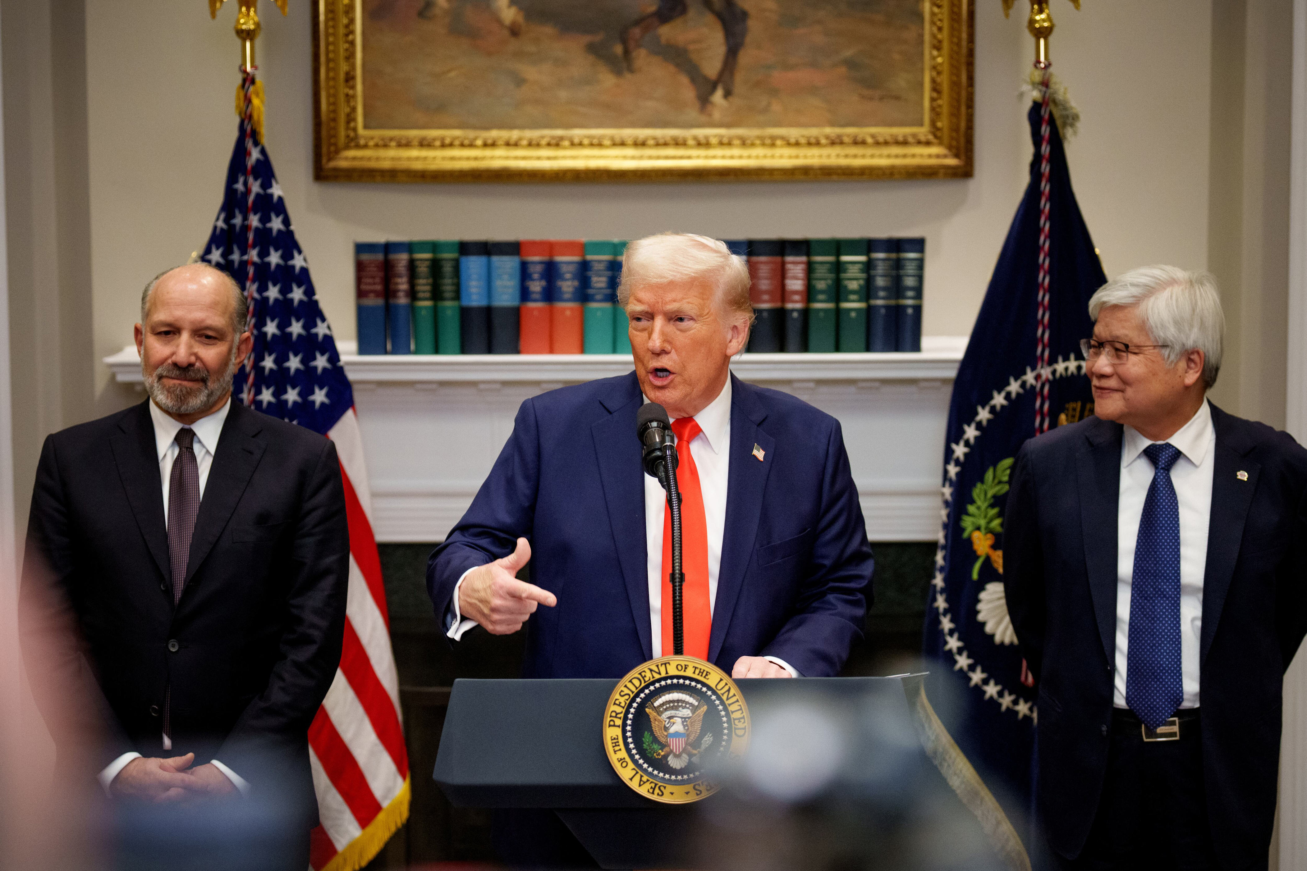 WATCH: Dow Tumbles on Fox News Broadcast as Trump Talks Tariffs