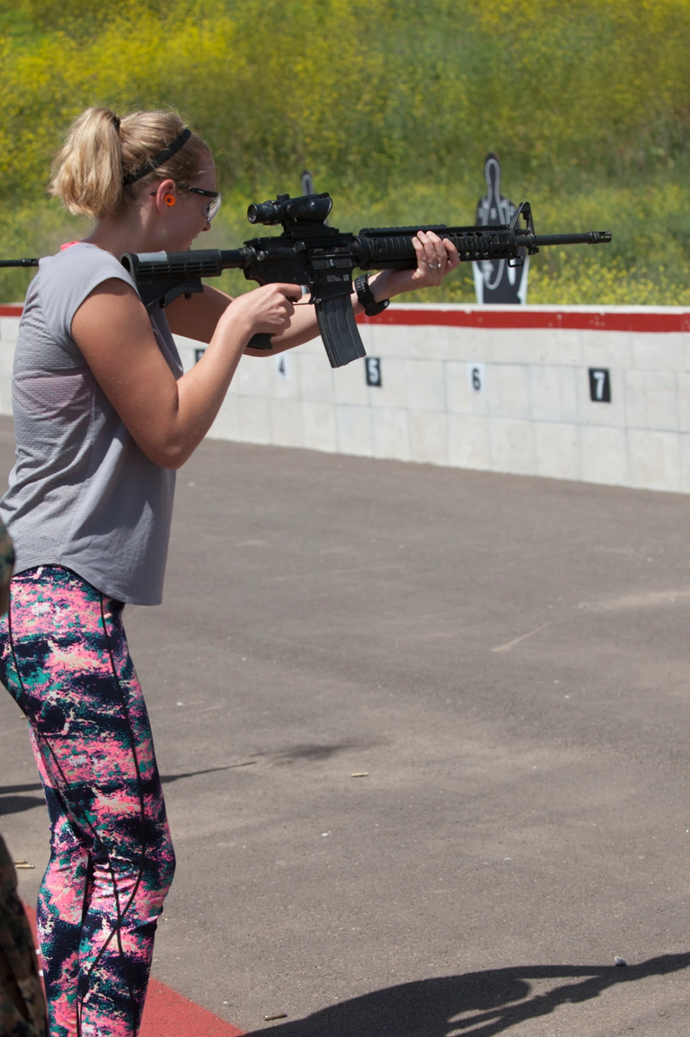 Military date night idea: Hit the gun range!