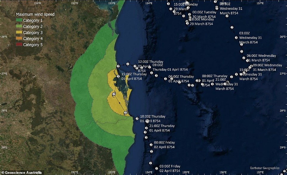 Report reveals number of homes in the firing line of Cyclone Alfred
