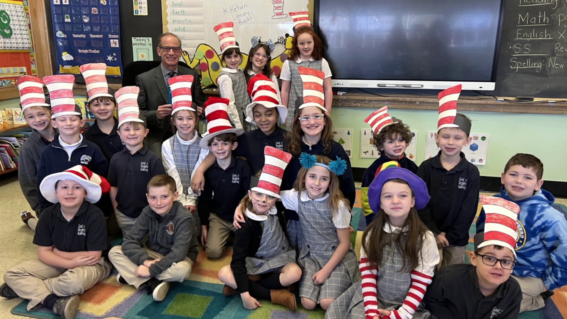 Newswatch 16's Scott Schaffer reads to students in Kingston Newswatch 16's Scott Schaffer reads to students in Kingston