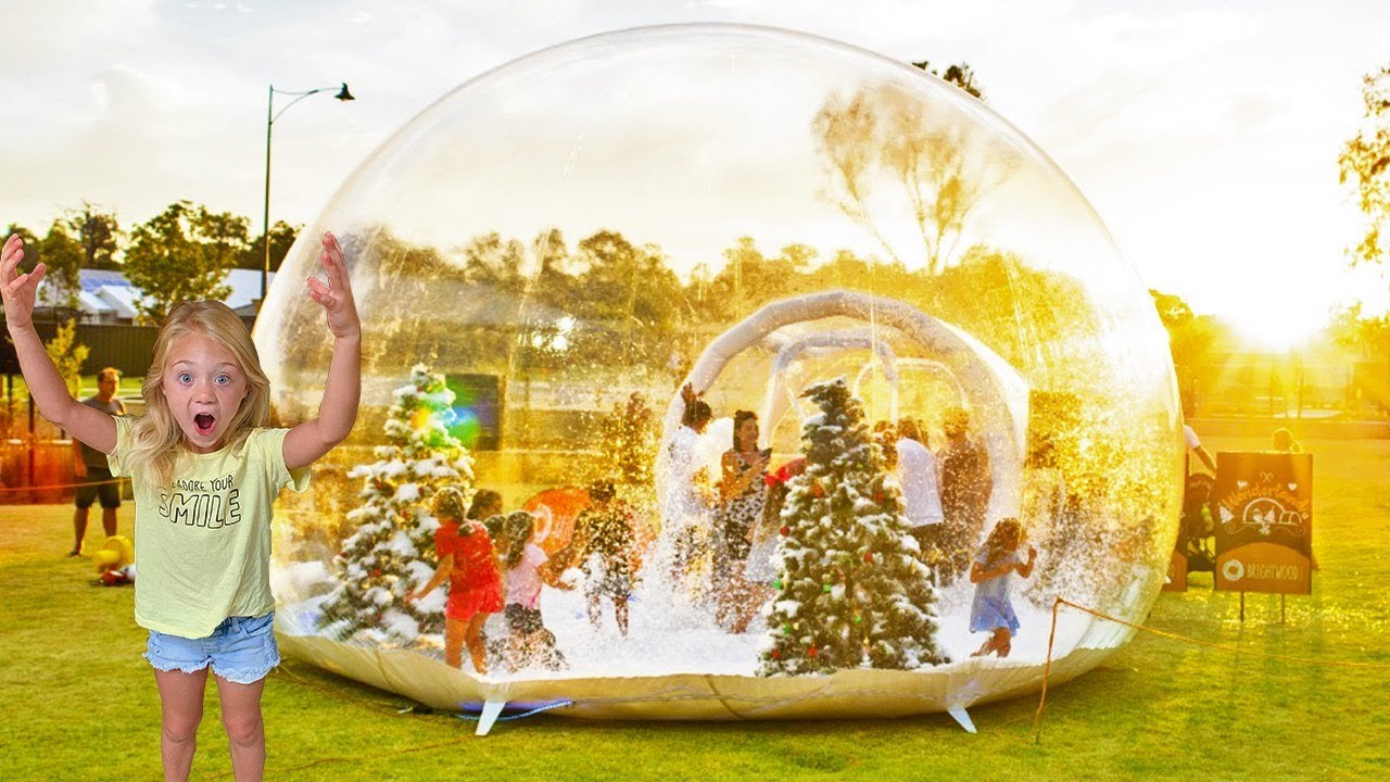 Toddler Spends 24 Hours Inside a Real-Life Snow Globe