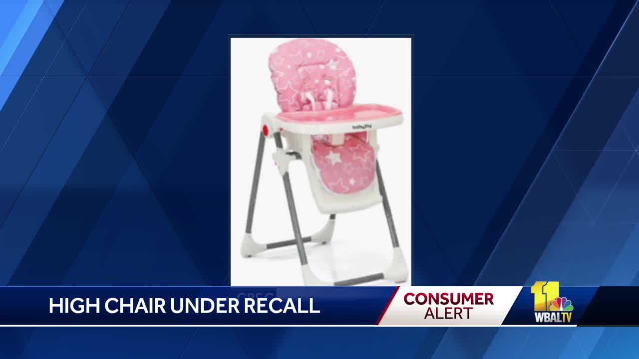 High chair recalled over potential suffocation risk