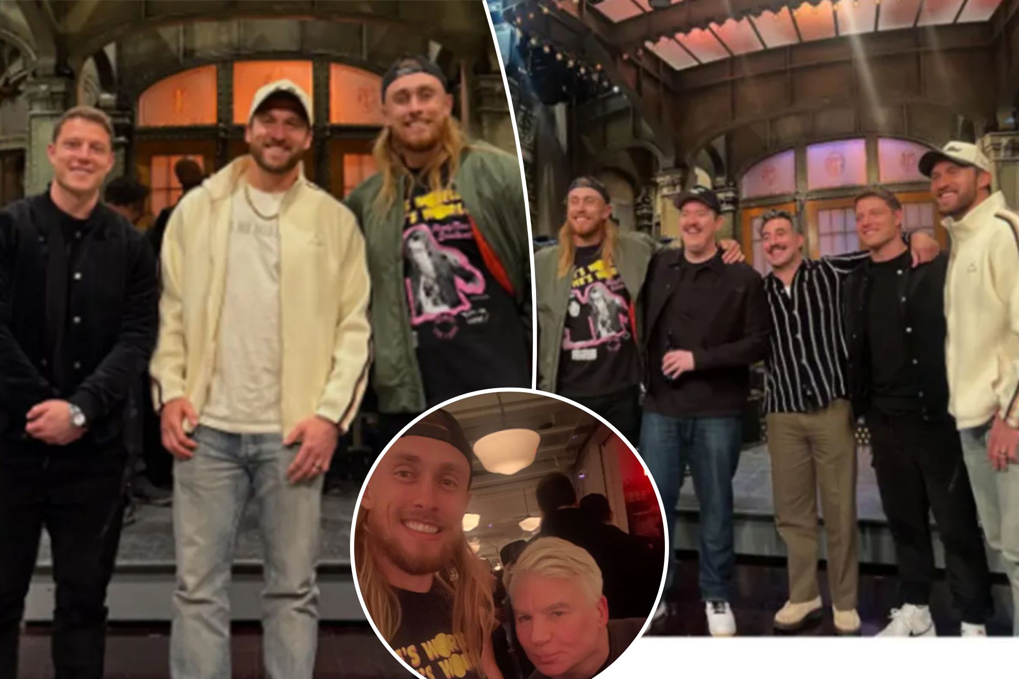 49ers’ Christian McCaffrey, George Kittle attend ‘SNL’ to watch Shane ...