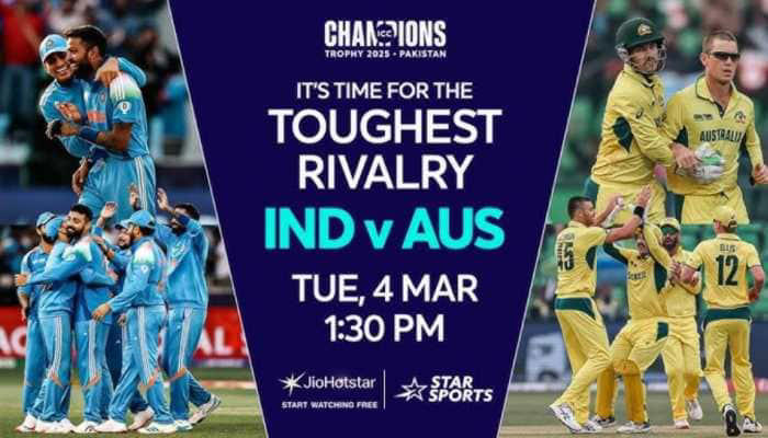 IND vs AUS Semi-Final Live Streaming FREE: When and Where Watch India vs Australia ICC Champions ...