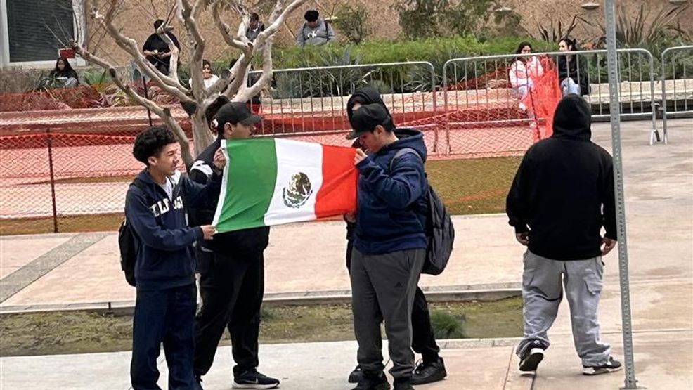 High school students protest ICE raids in Bakersfield