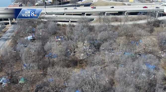 Uncertainty grows for 'Tent City' residents as I-83 bridge project looms