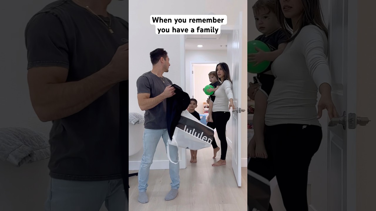 Parent suddenly remembers their busy family life