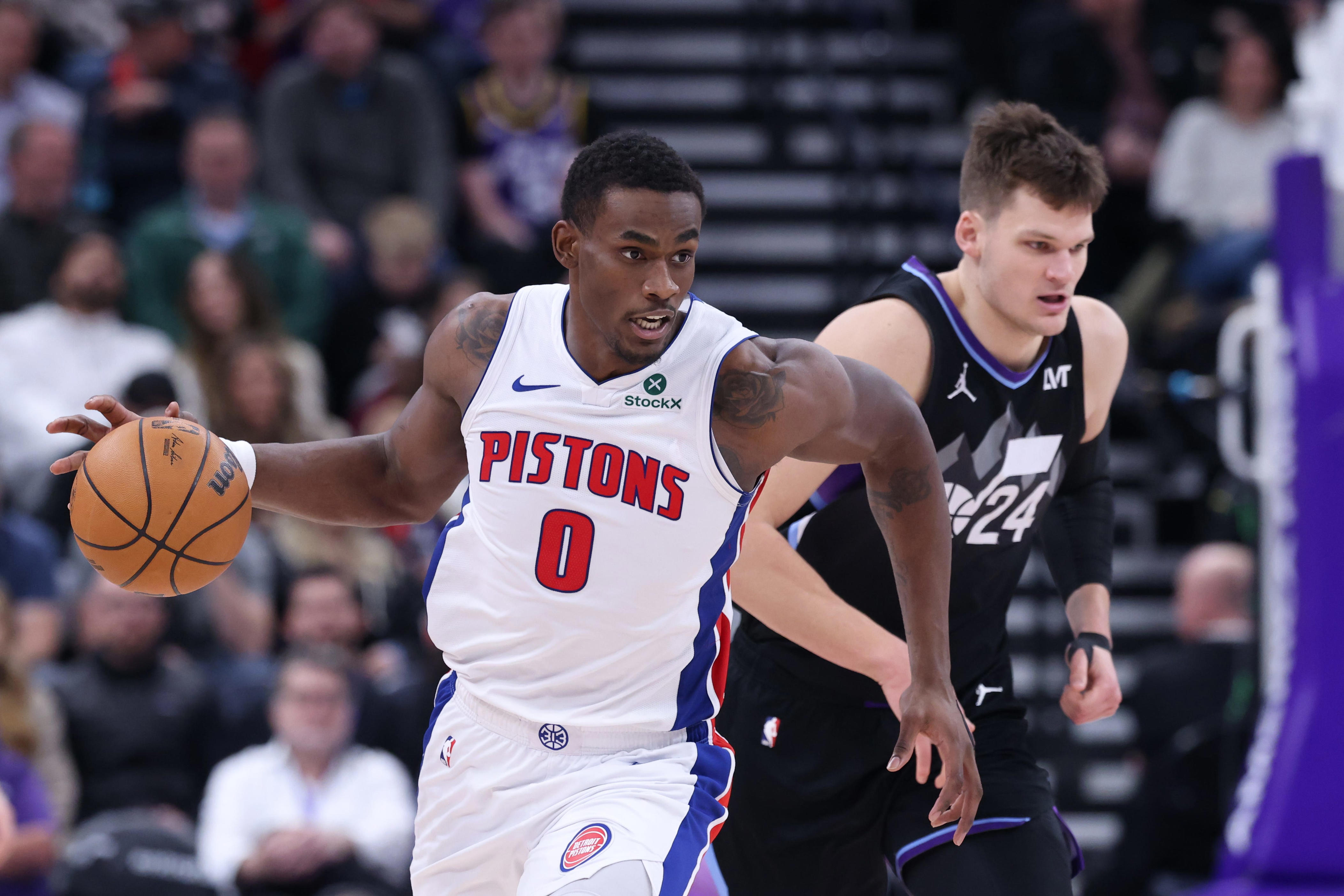 Detroit Pistons annihilate Utah Jazz, 134-106, as Jalen Duren dominates ...