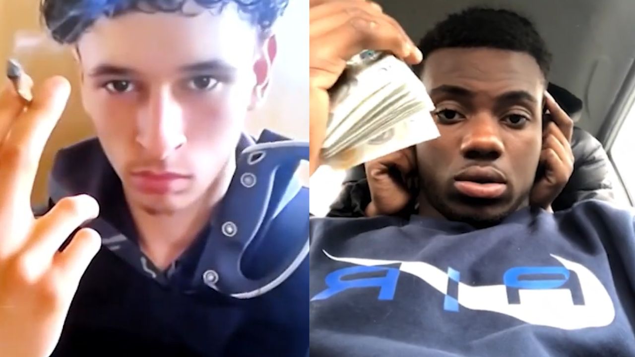 "Violent and remorseless" gang members pose with wads of cash and ...