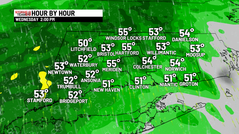 Dry/Milder Tuesday. Wet, Windy and Mild Wednesday Afternoon/Evening ...