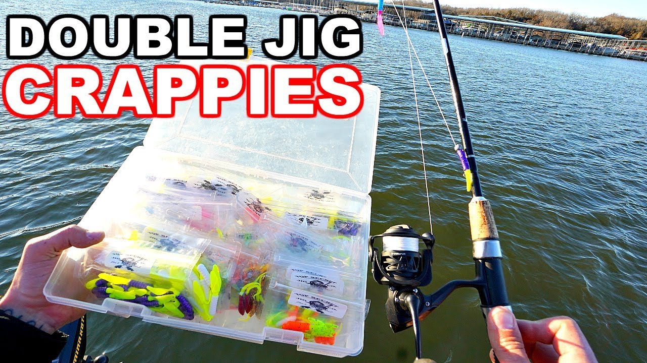 Pre-spawn crappie caught using deadly double jig rig