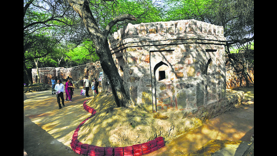 Structures restored by DDA unveiled in Sanjay Van
