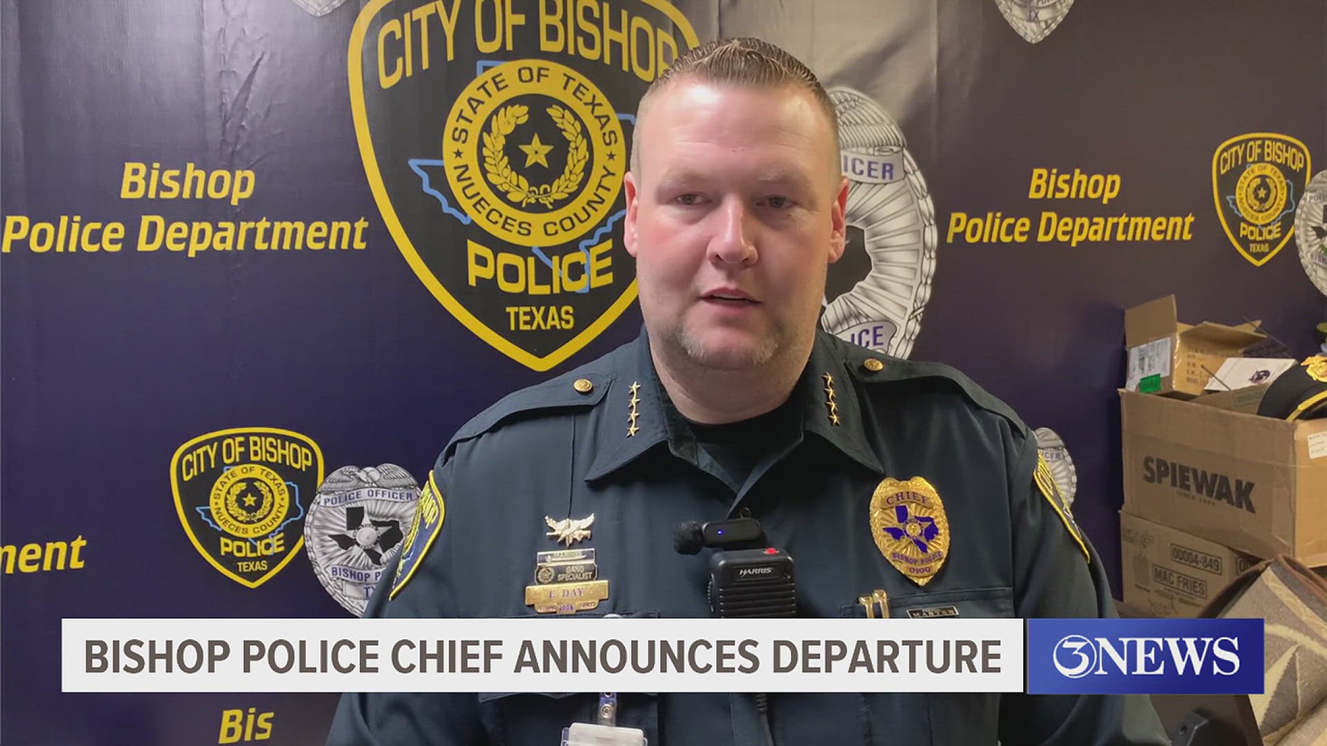 Bishop PD Chief Edward Day announces resignation