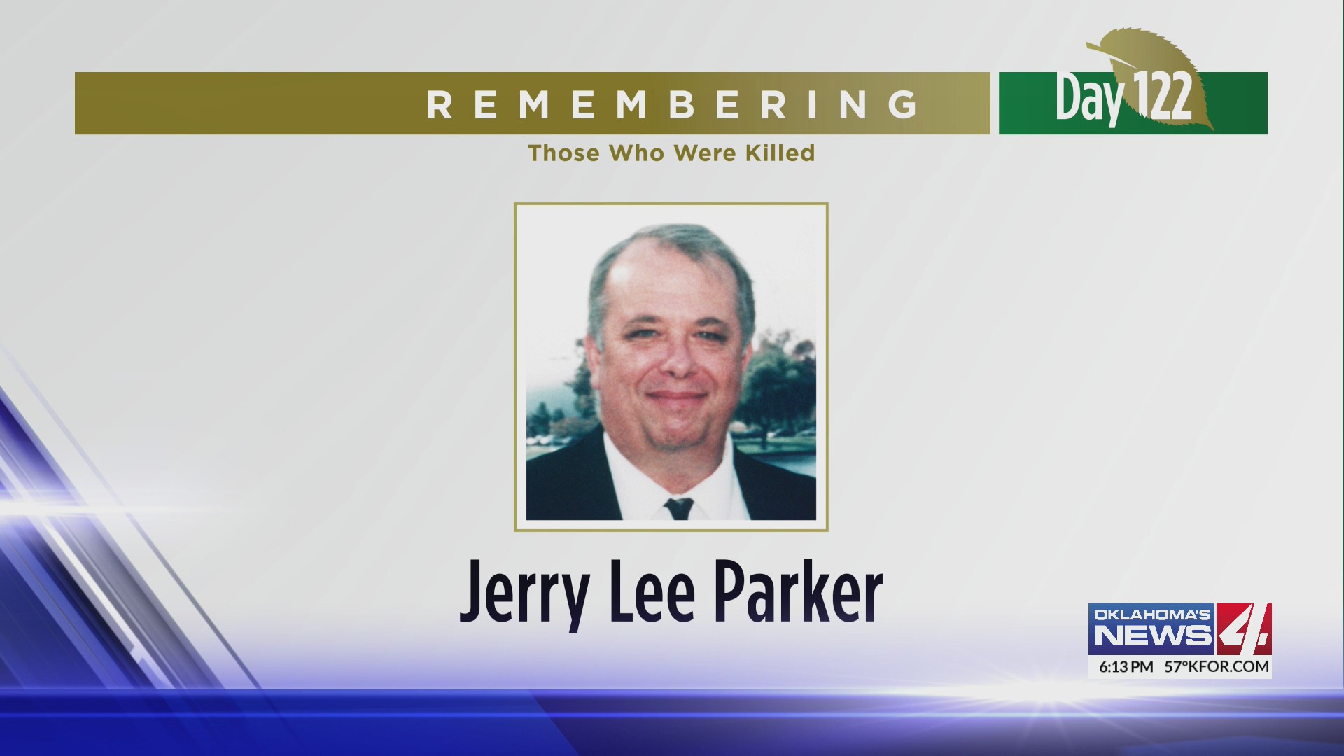 168 Days to remember those lost in the OKC bombing: Jerry Lee Parker