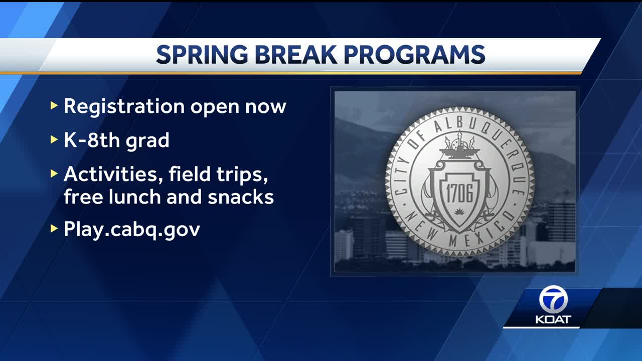 Spring break programs for kids