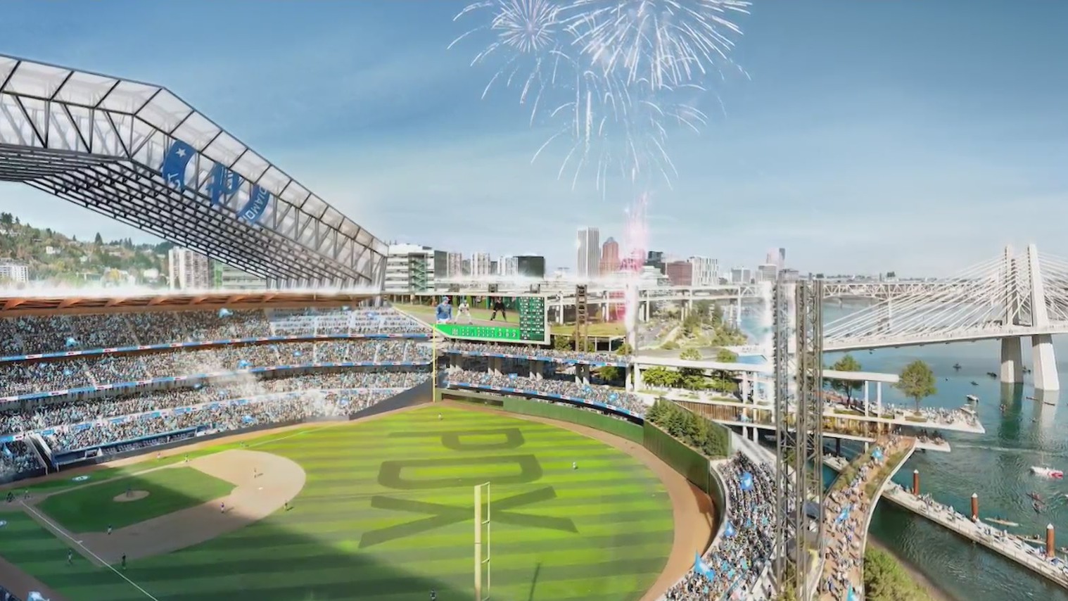 MLB to PDX releases South Waterfront stadium renderings