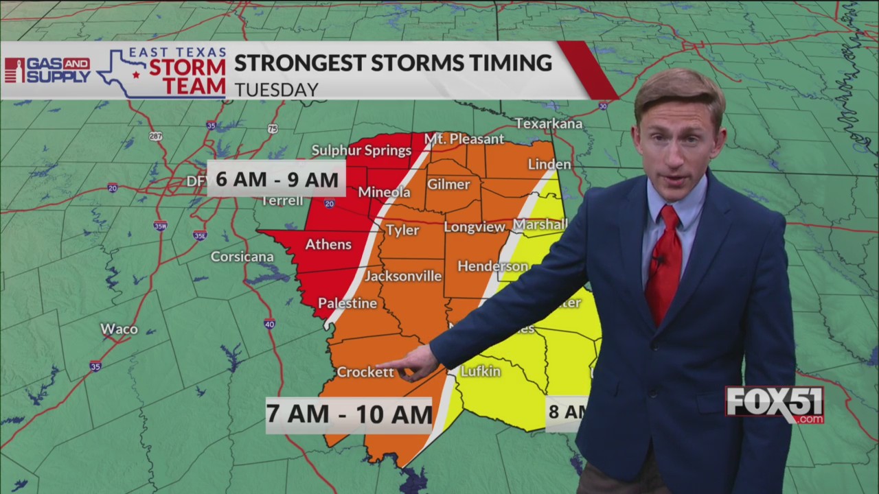Monday Night: Severe Storms Likely Tuesday