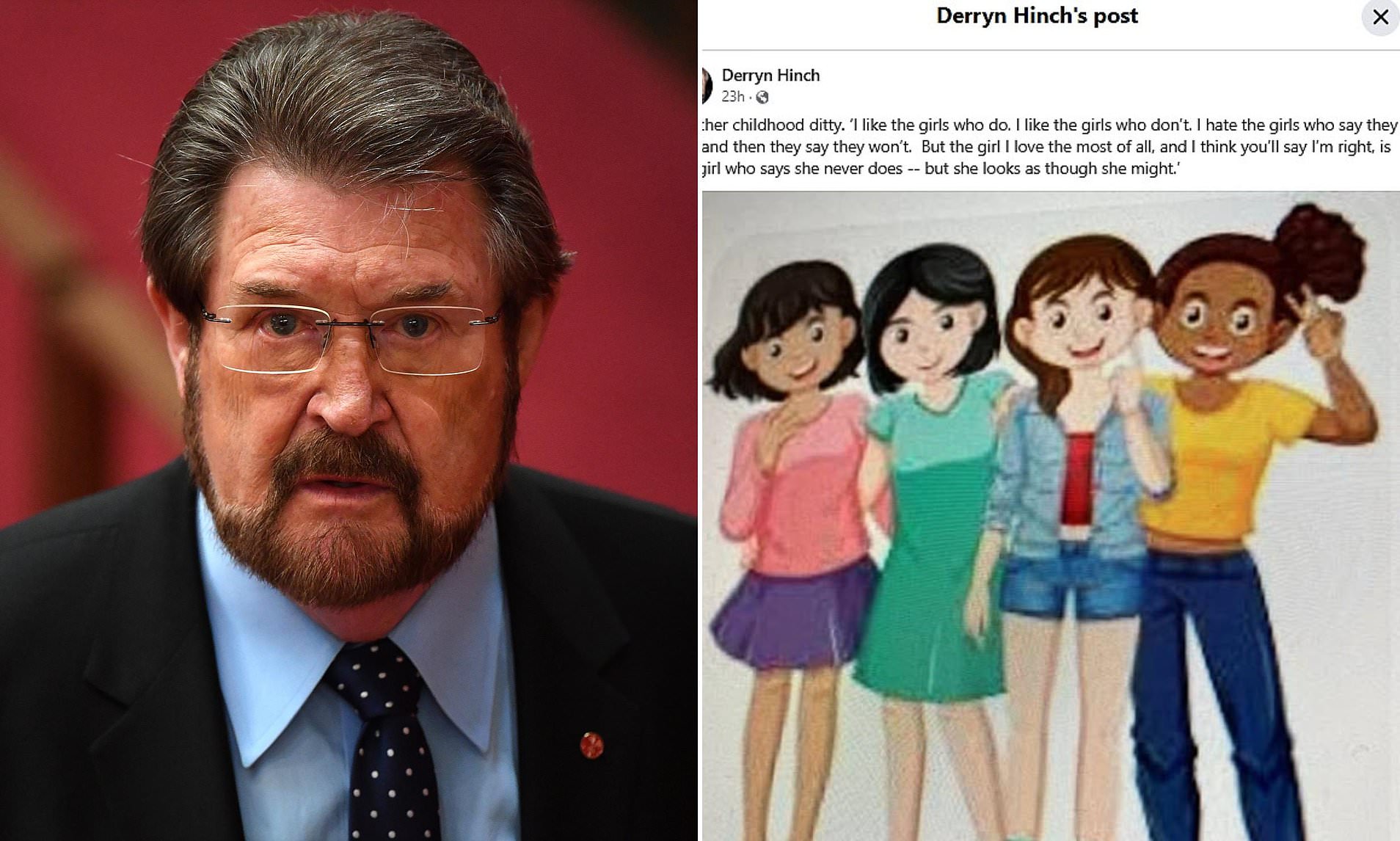 TV veteran is blasted over 'inappropriate' Facebook post