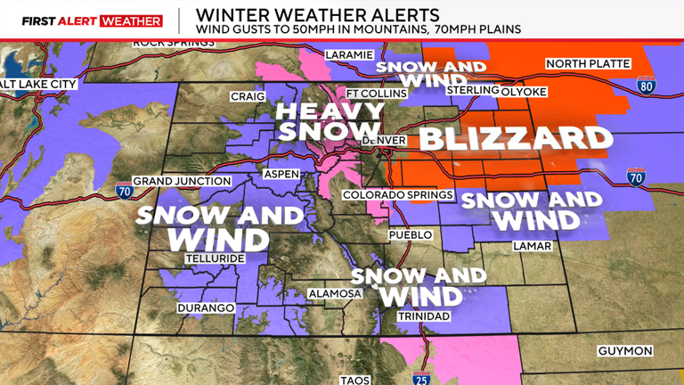 Blizzard Warnings issued across portions of Colorado, east of Denver. What is a blizzard?
