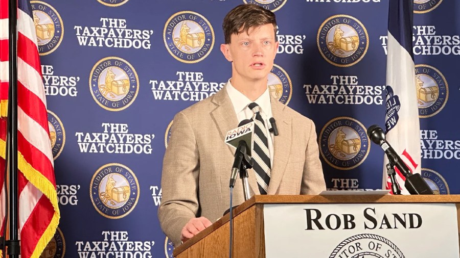 Iowa State Auditor Rob Sand, Attorney General Brenna Bird dispute ...