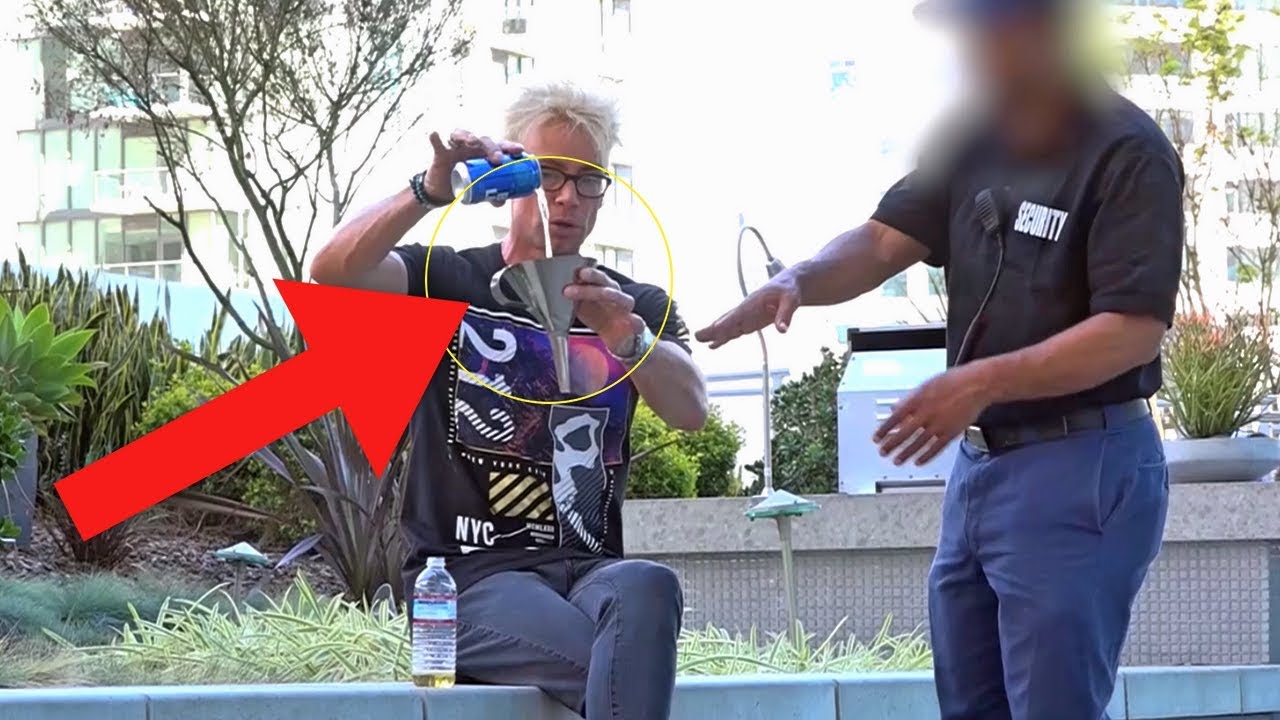 Pranking angry security guard with magic