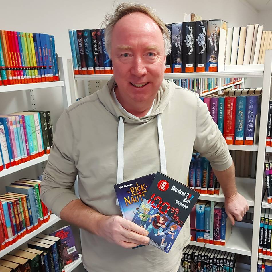 Der Kinderbuch-Autor Ulf Blanck war zu Gast in der Stadtbücherei