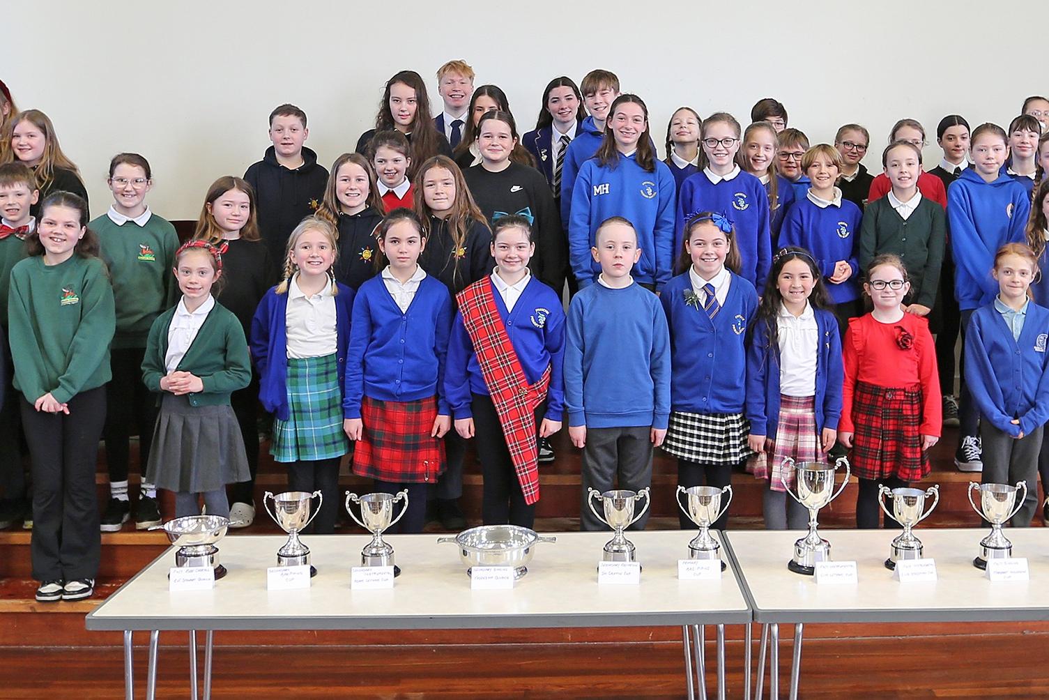 Cupar and district pupils paid tribute to the Bard
