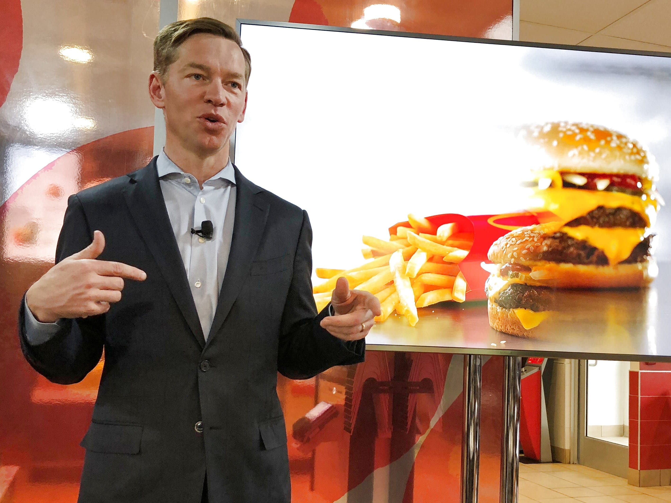McDonald's CEO pointed to this surprising trend for food chains this year