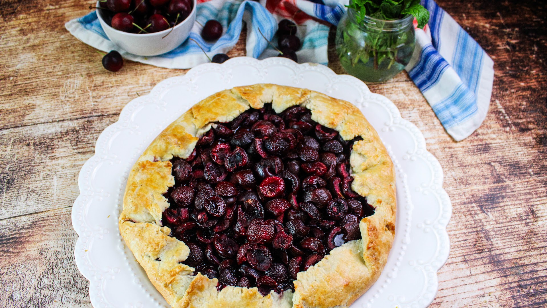 This Rustic Cherry Tart Is The Perfect Dessert For Any Fresh Cherry Lover