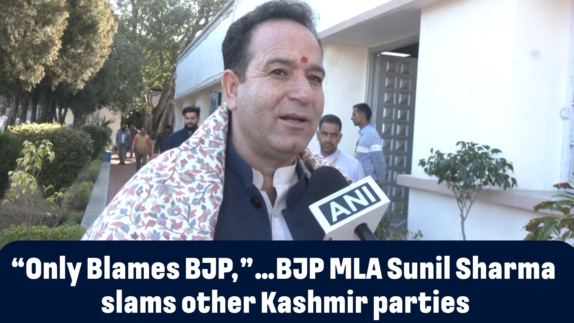 “Only Blames BJP,”…BJP MLA Sunil Sharma slams other Kashmir parties