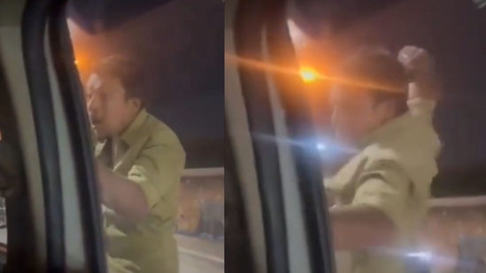 Bengaluru auto driver smashes car window in viral road rage clip, cops ...