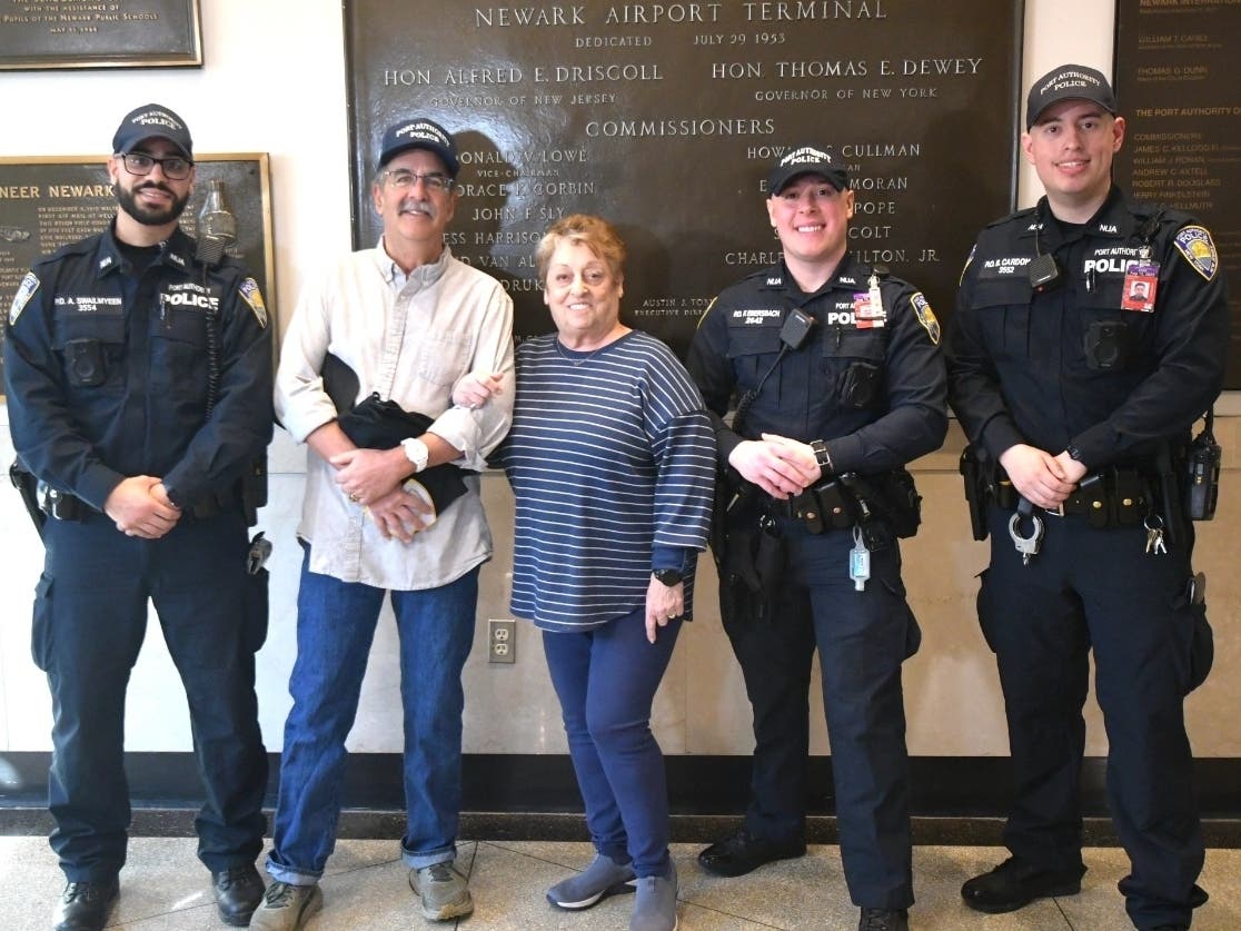 Heartwarming Reunion For Cops Who Saved Man's Life At Newark Airport