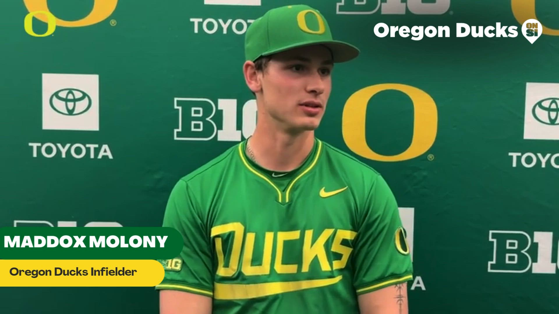 Oregon Ducks Infielder Moddox Molony Discusses Performance Against Columbia