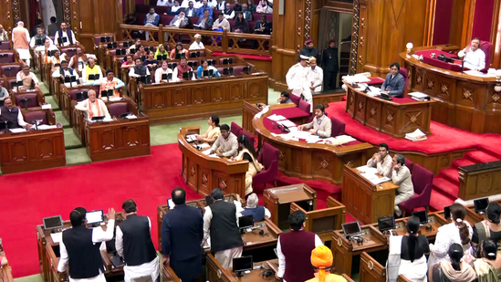 UP assembly speaker calls out MLA for spitting pan masala inside Vidhan ...