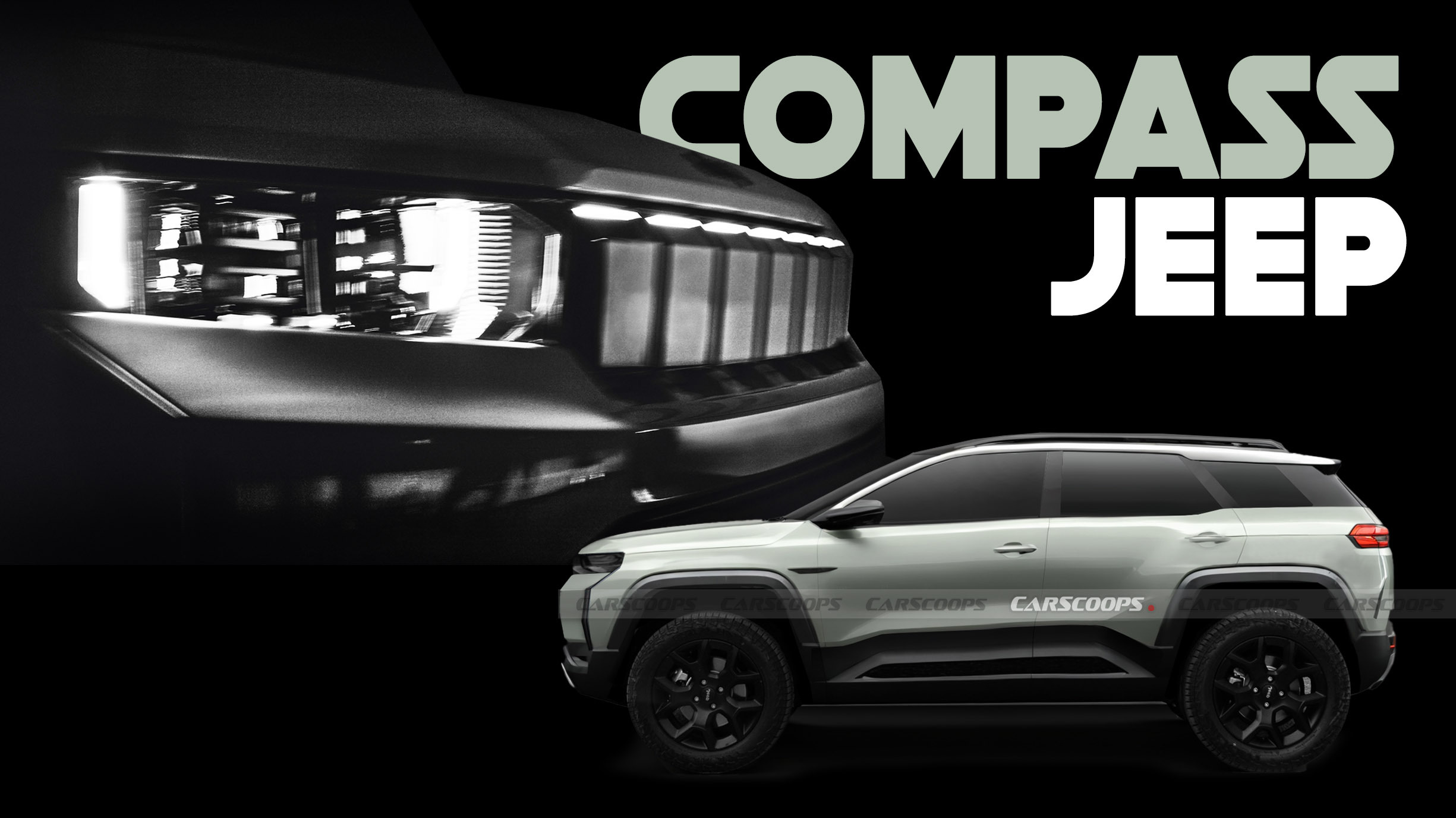 New Jeep Compass Shows Its Face, Debuts This Spring