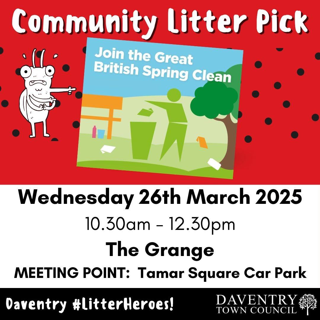 Pledge to Pick at Daventry’s Great British Spring Clean Event