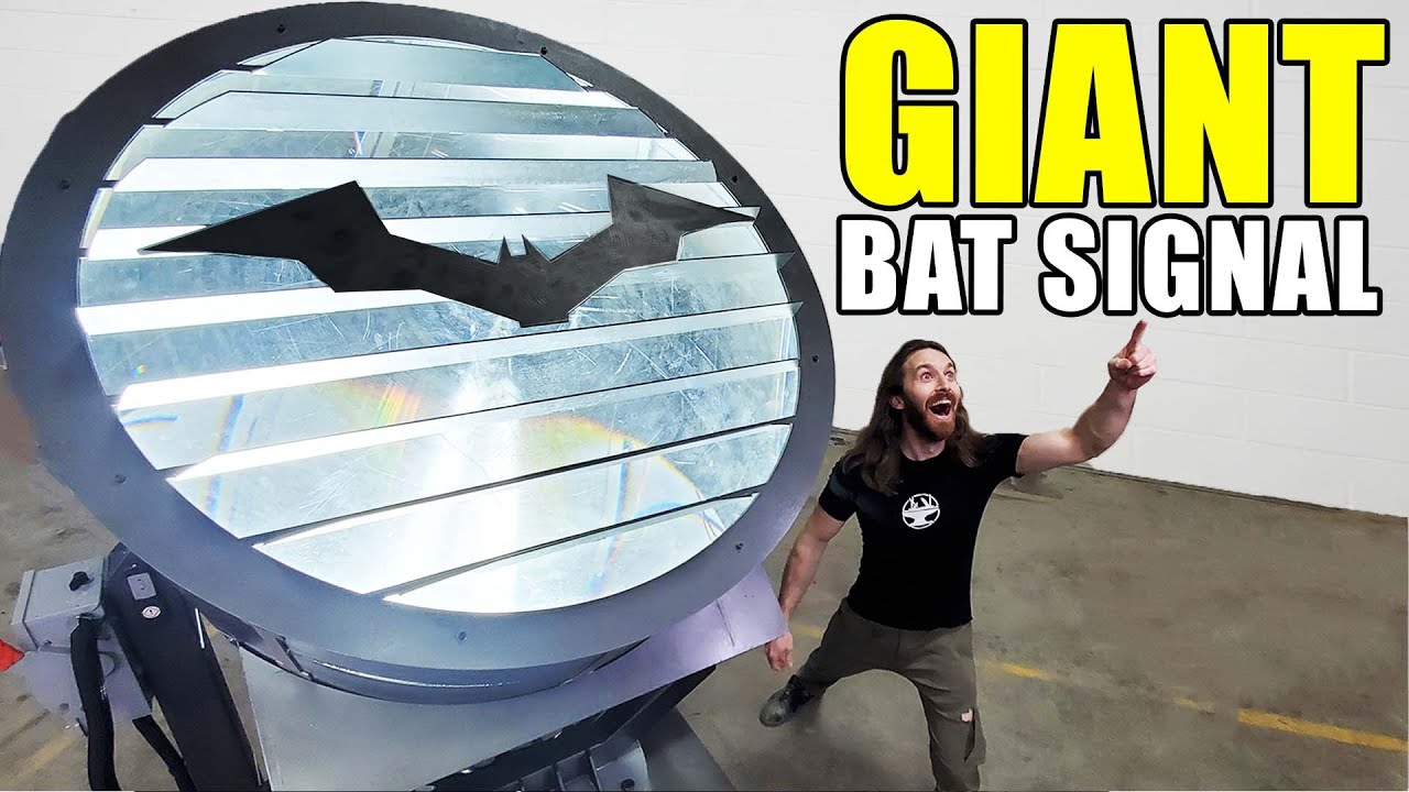 We Built a GIANT Bat-Signal… And It Actually Works!