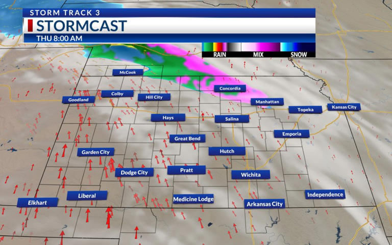 Snow, some rain, and high winds through Tuesday