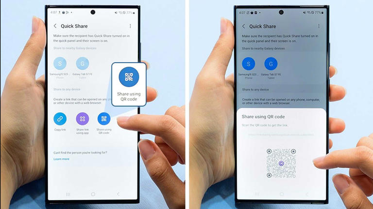 How to share files like a pro with Android's Quick Share QR code feature