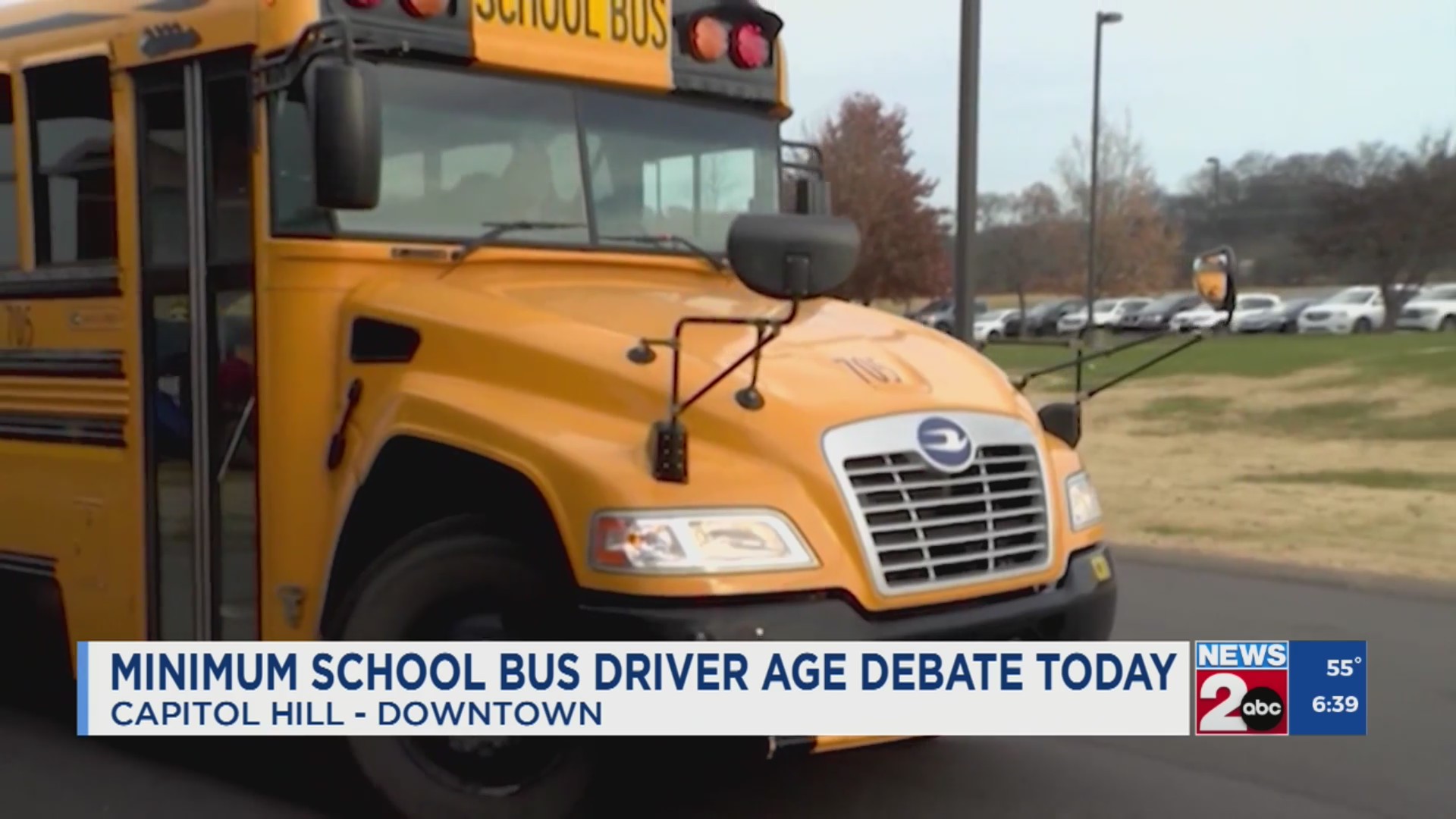 Minimum school bus driver age debate today